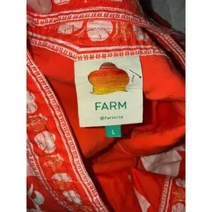 FARM Rio | Dresses | Farm Rio Red Vermillion Tropical Monstera Mini ...